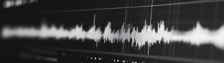 Close-Up of Audio Waveform Displayed on Digital Screen – Sound Data ...