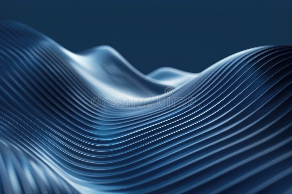 A Close-up View of a Wavy Surface with Texture and Patterns Stock Photo ...