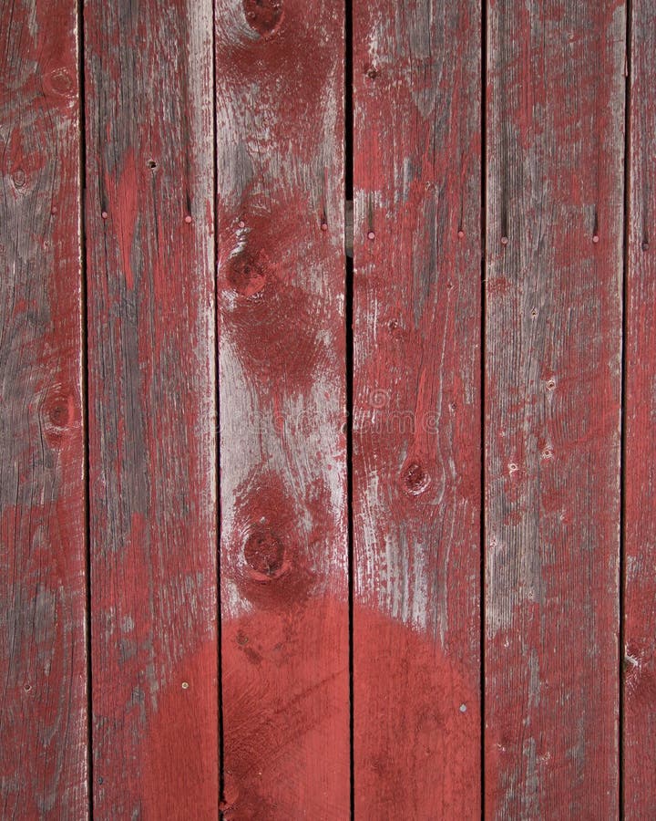 Weathered Bright Red Barn Door Texture Stock Image - Image of view ...