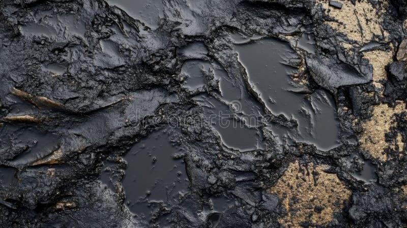 Wet Soil Texture Background Close Up View Stock Illustration ...