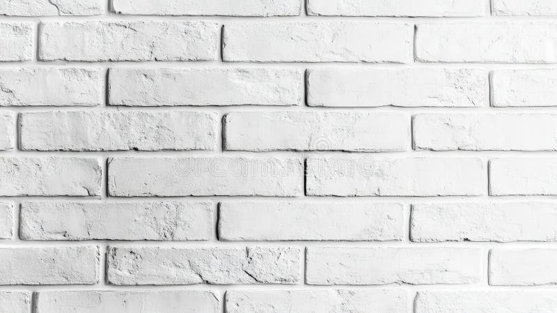 White Brick Wall Texture with Subtle Grout Lines Stock Illustration ...