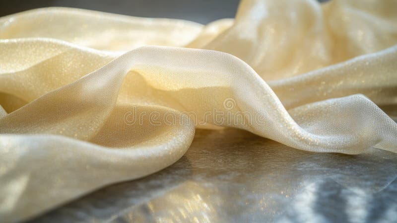 Close-up View of a White Cloth Lying Flat on a Table Stock Image ...