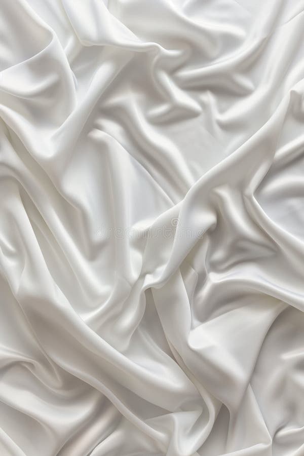 Close-up View of White Fabric with Slightly Curled Texture. Fabric ...