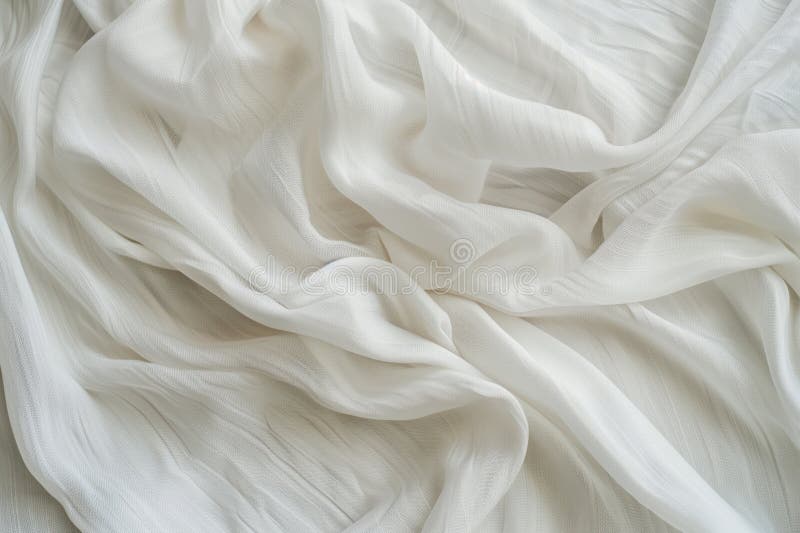 Close-up View of White Fabric with Subtle Texture Revealing Intricate ...