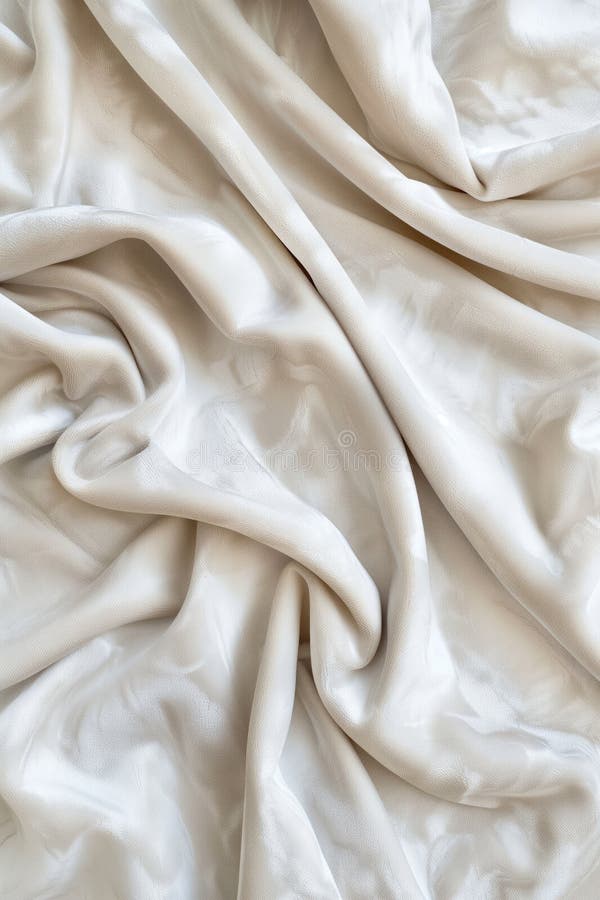 Close-up View of White Fabric with Subtle Texture, Slightly Wrinkled ...