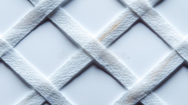 Close-up View of White Lattice Pattern on a White Surface Isolated on ...