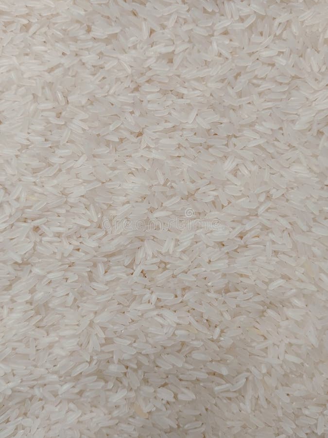 Close Up View of White Rice Stock Image - Image of natural, frame ...