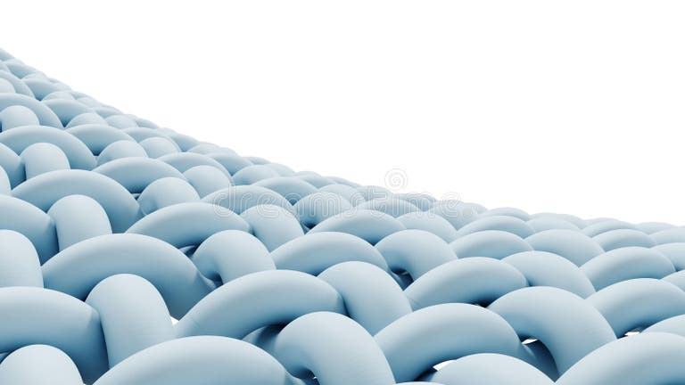 Close-up View of White Threads Woven Together Stock Illustration ...