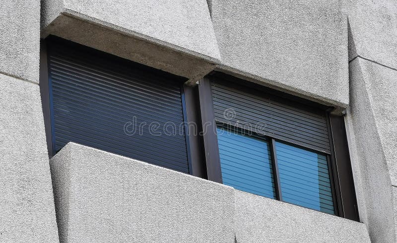 Close Up View of Windows on Modern Building Stock Photo - Image of ...