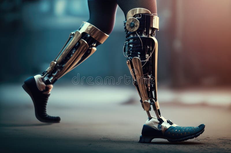 Close Up View of Woman with Leg Prosthesis. AI Generation Stock ...