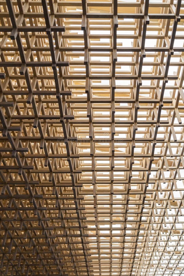 Close-up View of the Wooden Roof Frame for Building Construction Stock ...