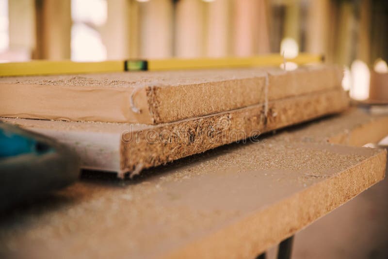 Close-up of a Wooden Workbench Stock Photo - Image of carpentry ...