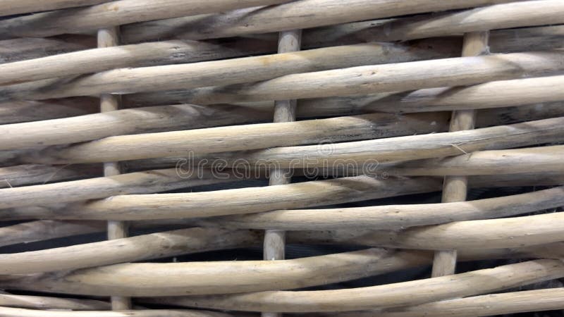 Close-up View of Woven Wicker Texture in Slow Motion, Natural Rustic ...