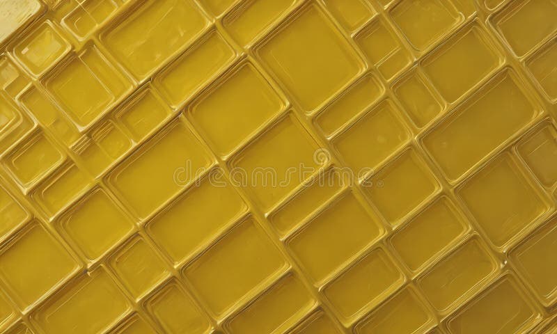 Close-up View Yellow Plastic Grid-like Structure, with Diagonal Pattern ...