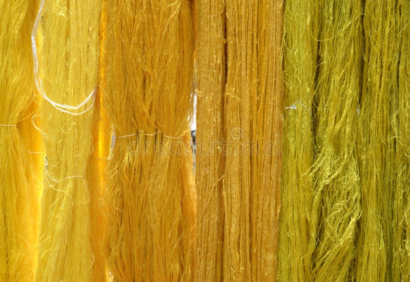 Close Up View of a Yellow Thread Stock Image - Image of color, yellow ...