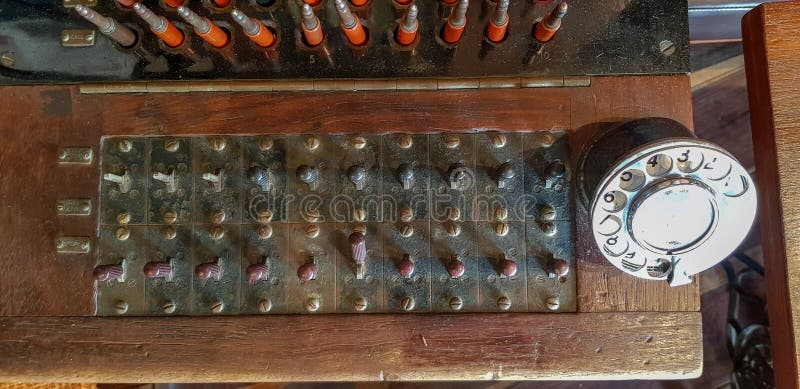 Vintage Bell System Telephone Switchboard Stock Photo - Image of ...