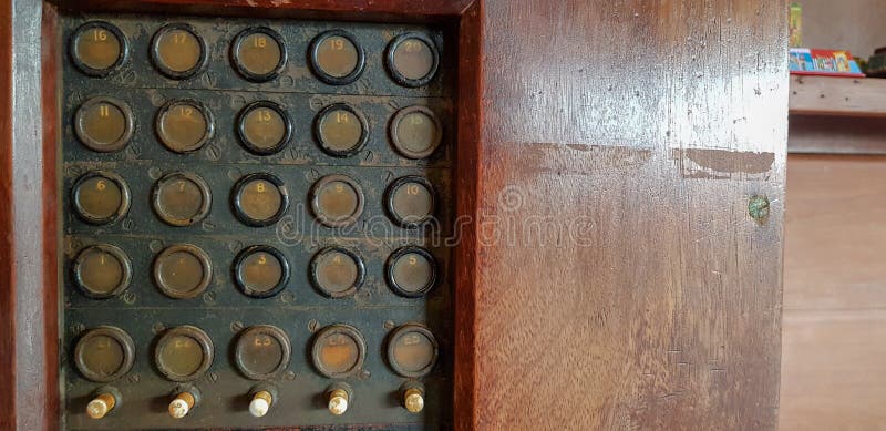 Vintage Bell System Telephone Switchboard Stock Photo - Image of desk ...