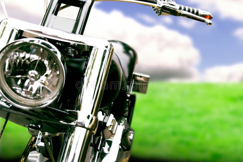 Close-up vintage chopper stock photo. Image of bike - 147772022