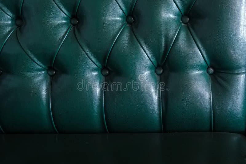 Close-up of Vintage Leather Couch Stock Image - Image of chic, material ...