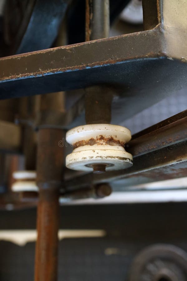 Close Up of Vintage Mechanical Roller Stock Image - Image of vintage ...