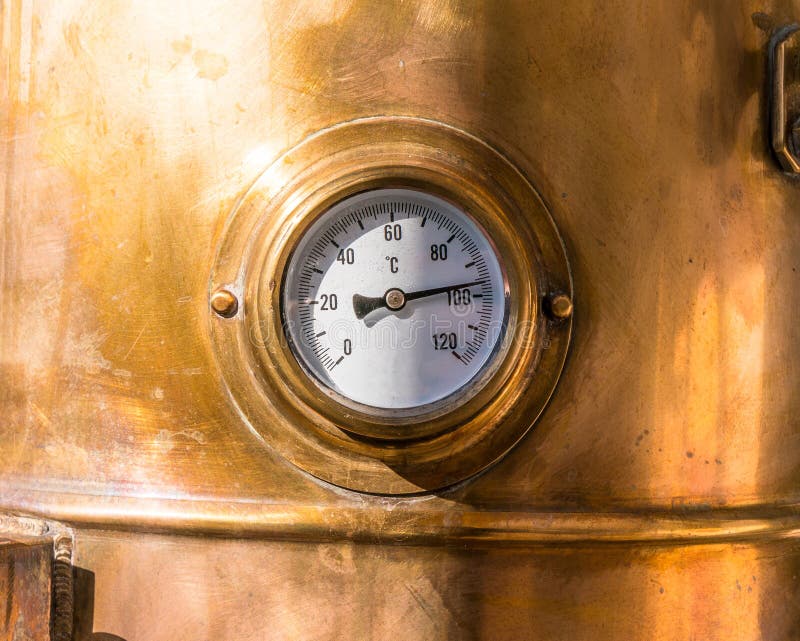 Close-up Vintage Pressure Gauge Stock Photo - Image of manometer, power ...