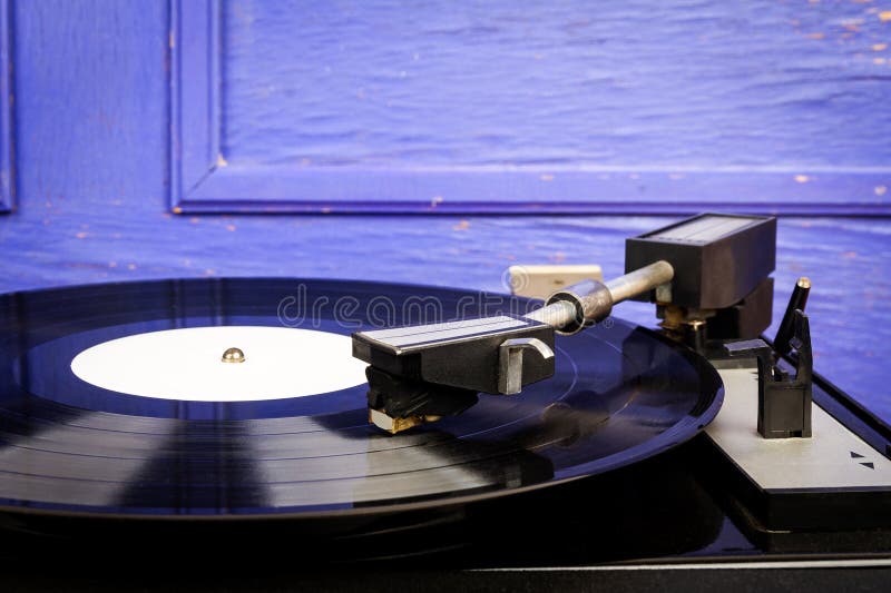 Close Up of Vintage Turntable Vinyl Record Player Stock Photo - Image ...