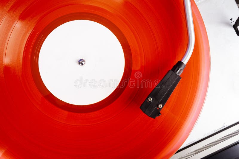 Close Up of Vintage Turntable Vinyl Record Player Stock Image - Image ...