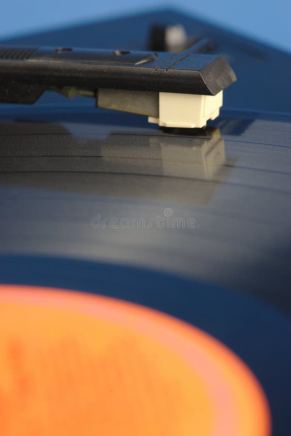 Close-up Vinyl Record Player Stock Image - Image of furrow, technology ...