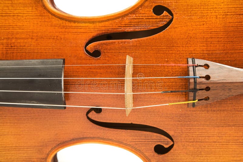 Close-up of the Violin Over White Stock Photo - Image of culture, chord ...