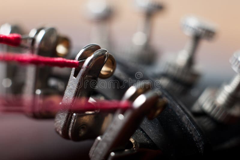 Violin Strings and Tuning Pegs Stock Photo - Image of black, texture ...