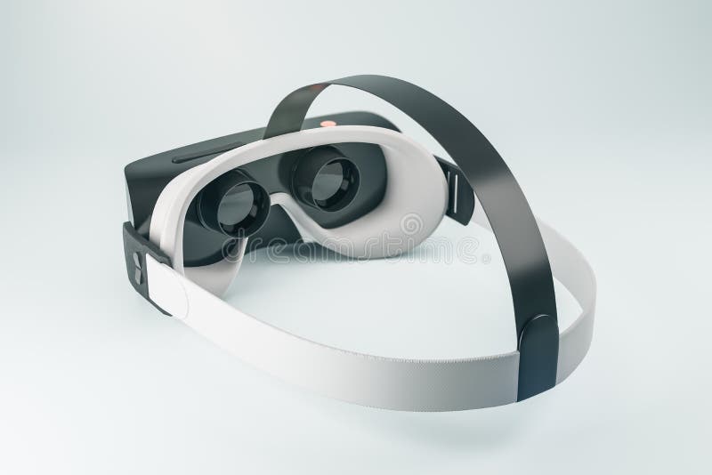Close Up of Virtual Reality Glasses on Blurry Background. Headset and ...