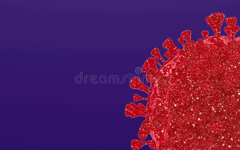Virus Cells or Bacteria Molecule. Flu, View of a Virus Under a ...