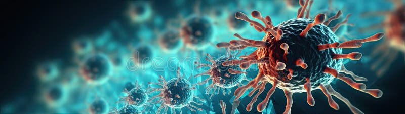 A close-up of a virus stock illustration. Illustration of infection ...