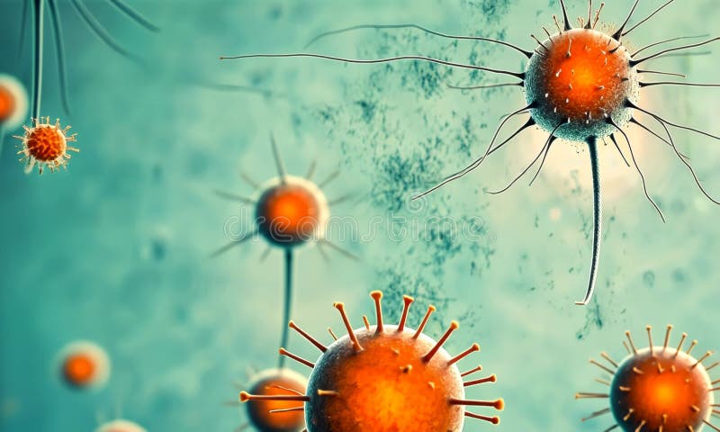 Close Up on a Virus Moving in Human System Stock Footage - Video of ...