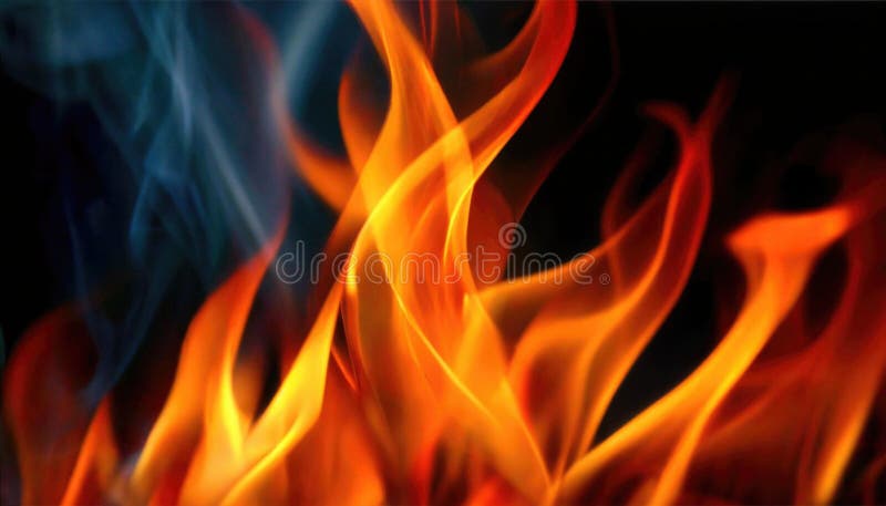 Dynamic Flames a Stunning and Captivating Dance of Fire Illuminating ...