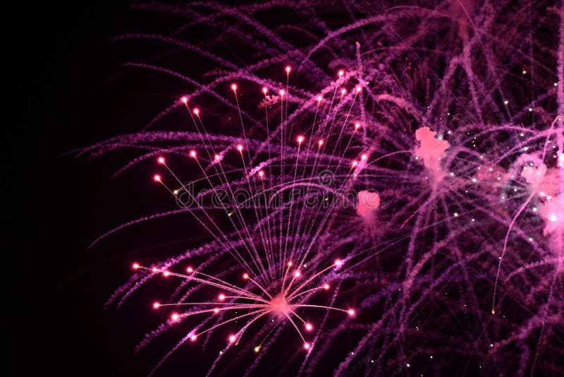 Purple fireworks stock image. Image of july, year, holiday - 6571111