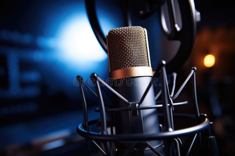Close-up of a Voice Cracking Microphone Stock Photo - Image of ...