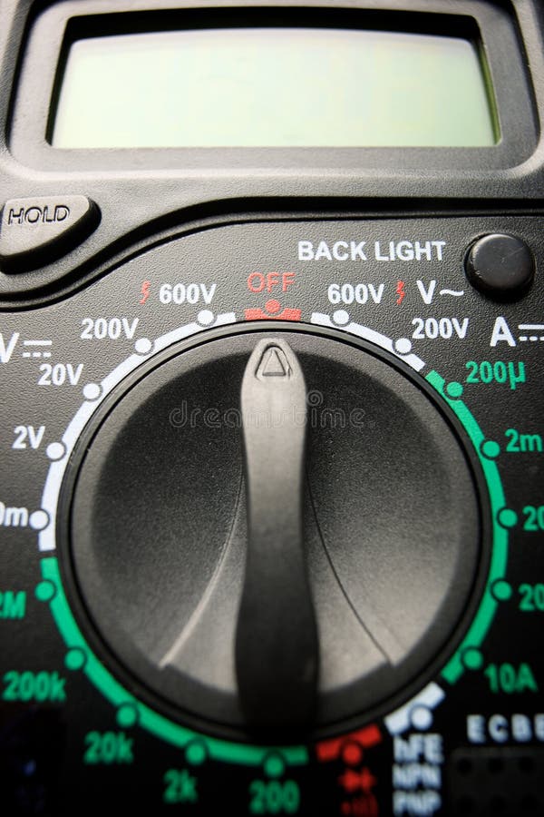 Close-up of a Voltmeter for Electrical Measurements Stock Photo - Image ...