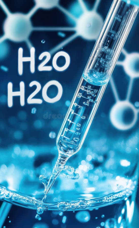 Close-up of a Volumetric Pipette Filled with Water in a Laboratory ...