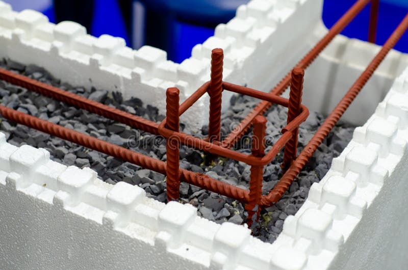 Rebar Form Building Wall Construction Stock Photo - Image of prepare ...