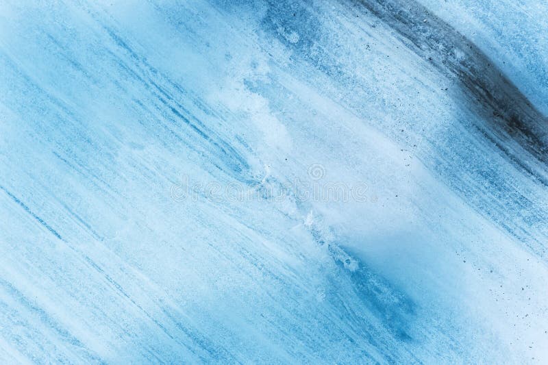 Close-up Wall of a Centuries-old Glacier with a Structure of Stripes ...