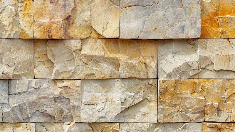 Close-up of a Wall Constructed with Rough-Cut Stone Blocks Stock Image ...