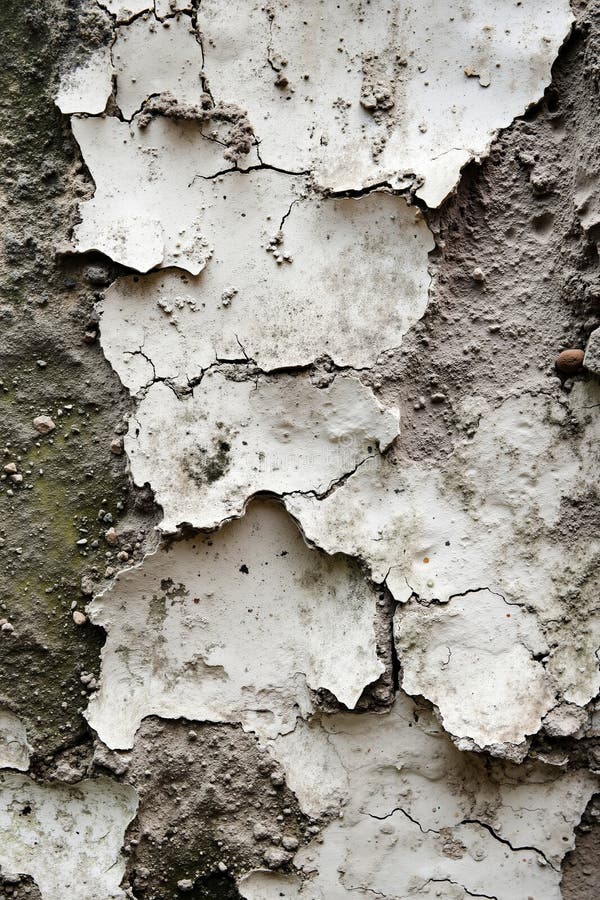 A Close Up of a Wall with Peeling Paint on it Stock Image - Image of ...