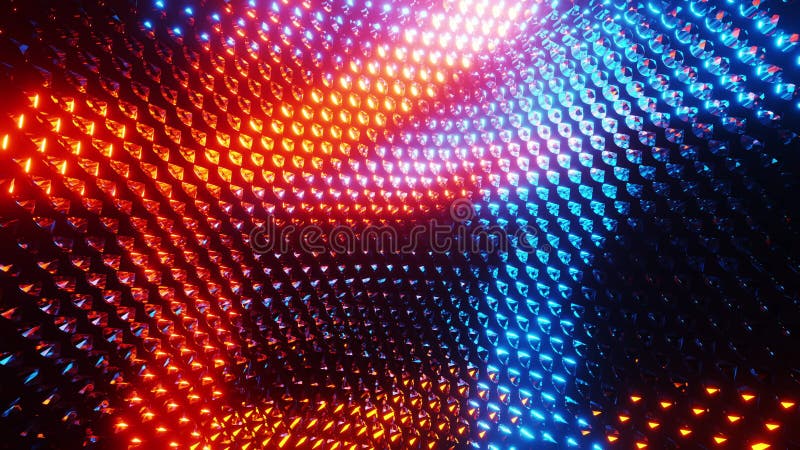 Close Up of Wall with Red and Blue Pattern on it. Loop Animation Stock ...