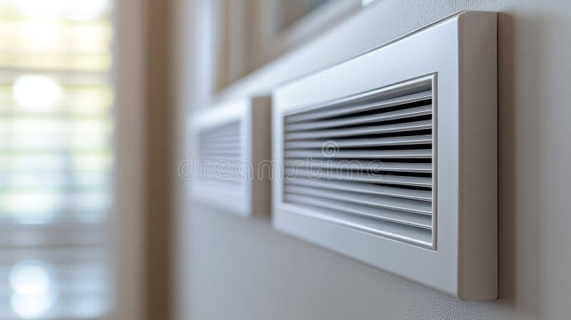 Close-up of a Wall Vent in a Home Interior. Stock Image - Image of ...