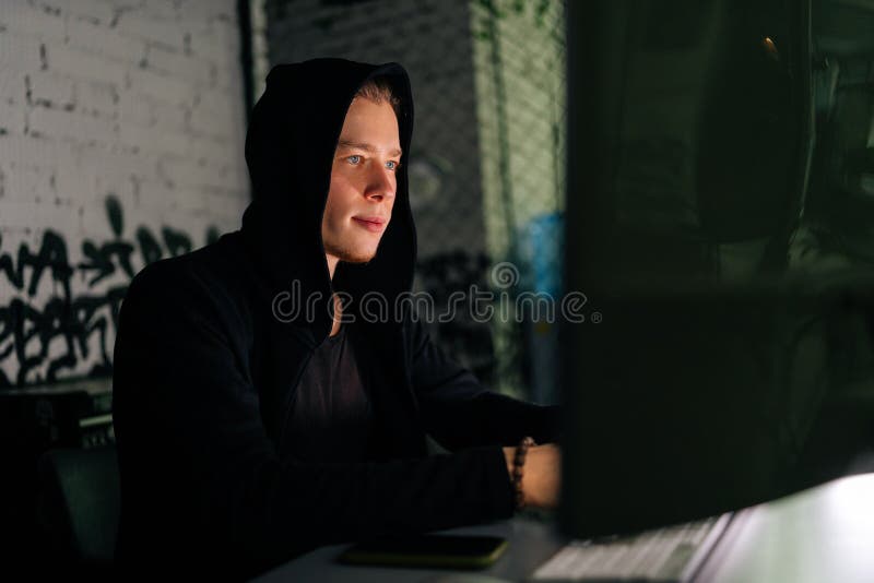 Hooded Man Room Night Stock Photos - Free & Royalty-Free Stock Photos ...
