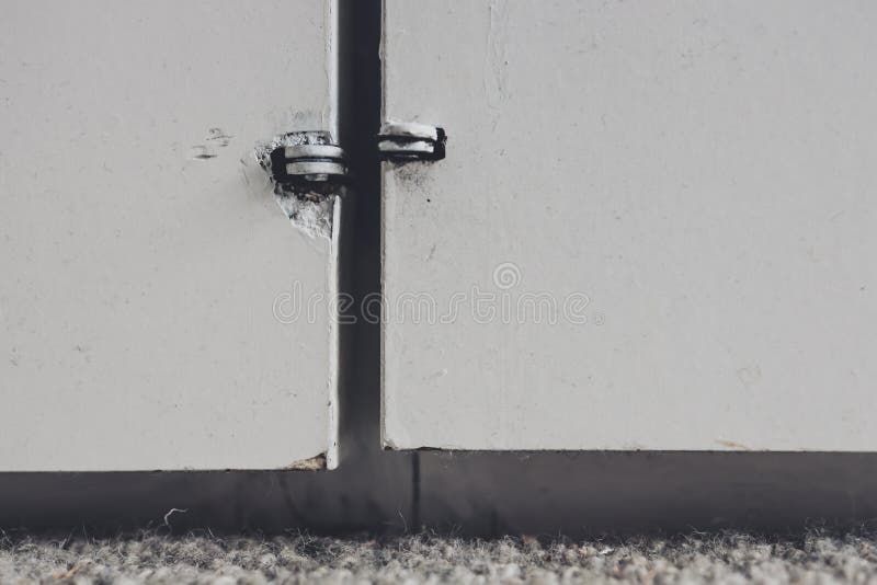 Close Up of Wardrob Doors with Old Worn Out Materials in Need To Be ...