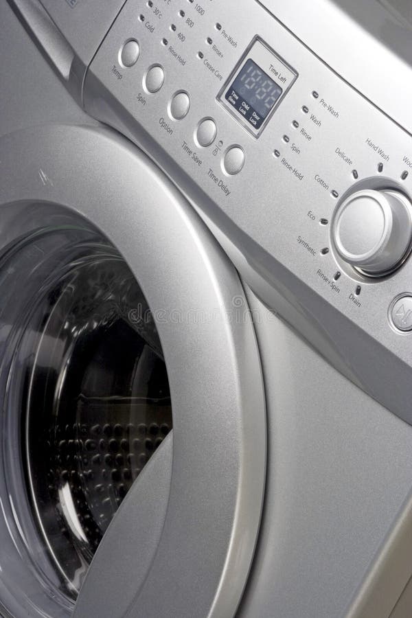 Close Up of a Washing Machine Stock Image - Image of equipment, machine ...