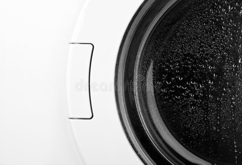 Close-up of Washing Machine Door Stock Photo - Image of appliance ...
