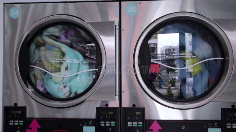 The Washing Machine is Running. Stock Footage - Video of equipment ...